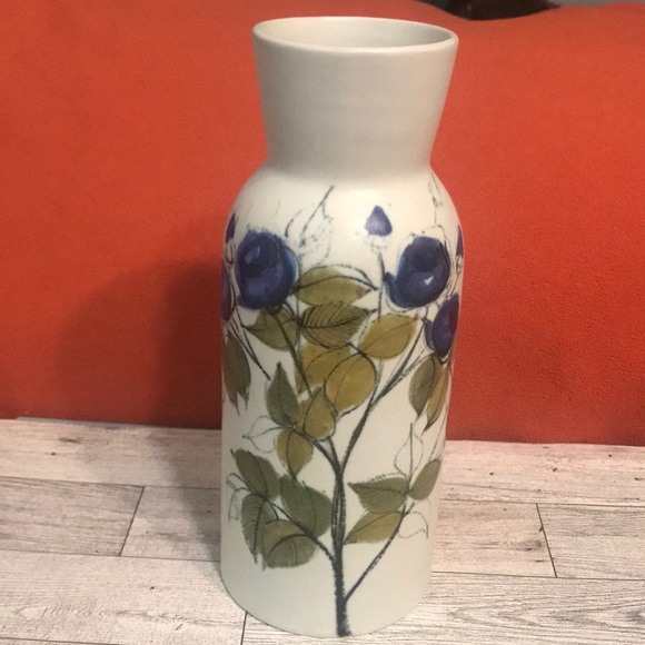 Accents | Hillka Liisa Ahola Arabia Finland Floral Vase Glazed Ceramic ...